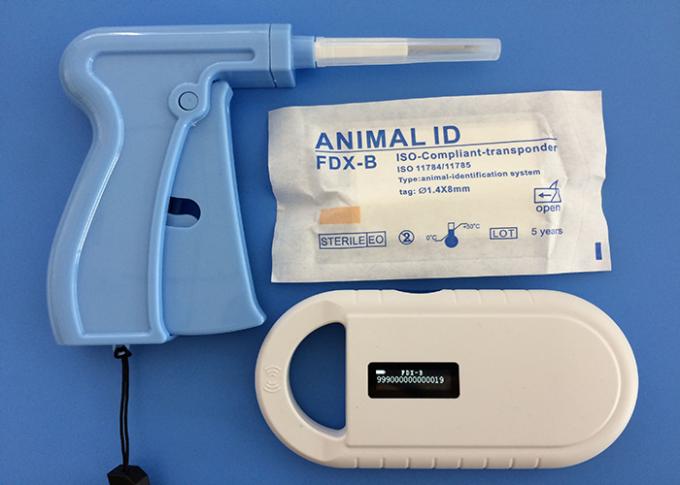 RFID Animal ID ISO Transponder Microchip 1.4*8mm With 3 Stickers ...